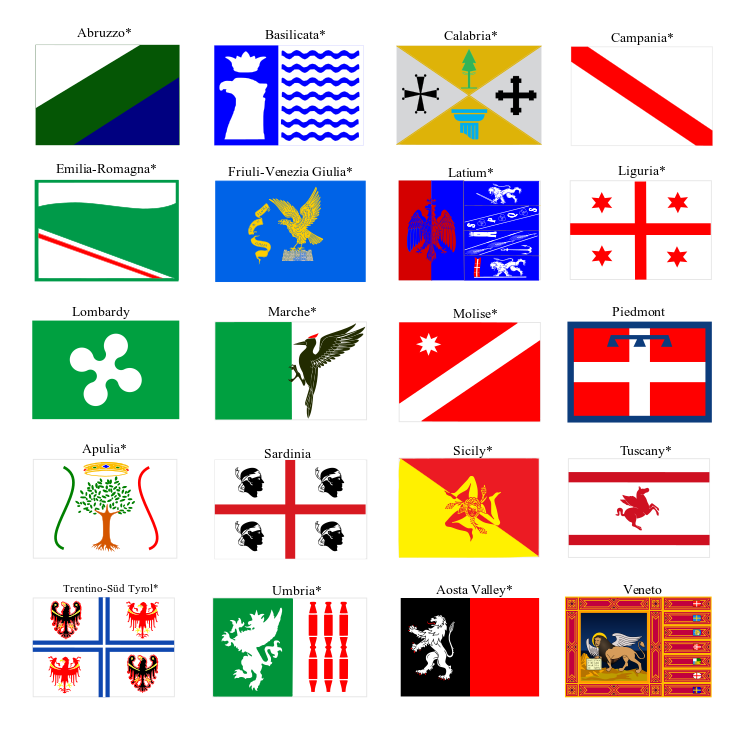 bandiere-regioni-italiane - WWW.GAGLIARDETTI.NET